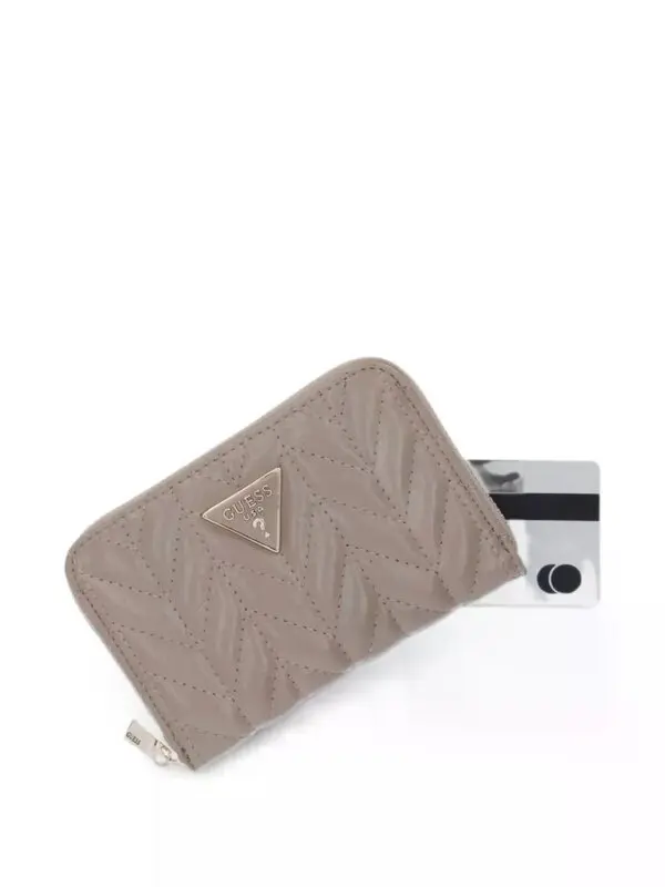 Guess Cheryl Chevron-quilted Logo-plaque Wallet