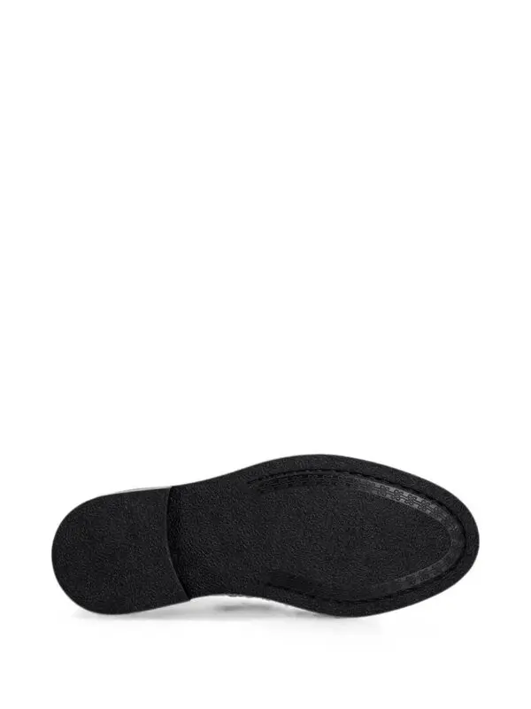 Filling Pieces Reed Woven-design Penny Loafers