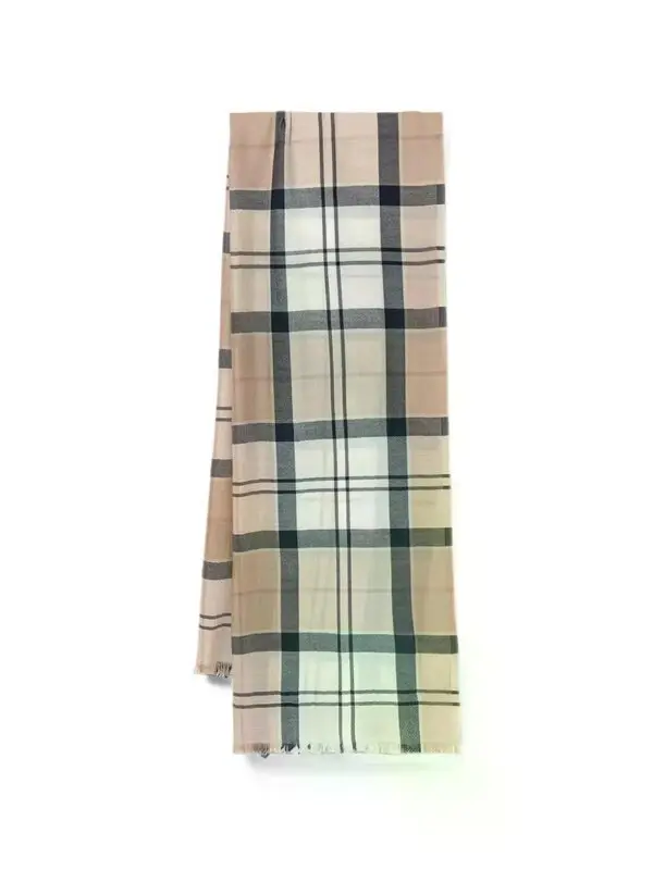 Barbour Verona Tartan-print Scarf - Neutrals
