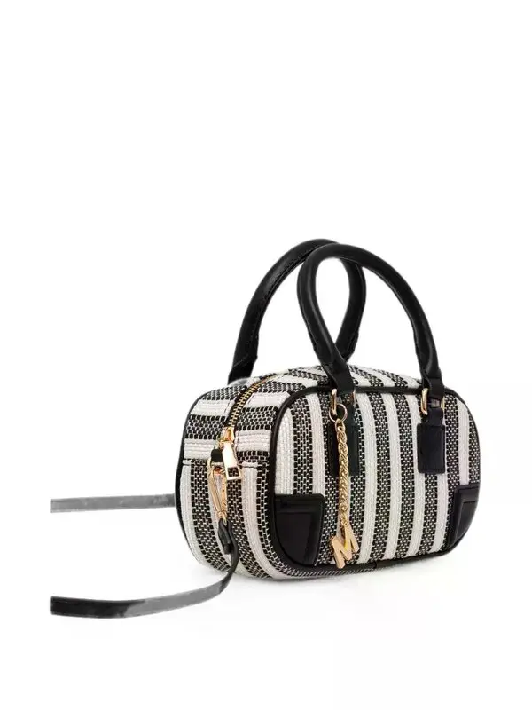 MORGAN Striped Logo-charm Tote Bag