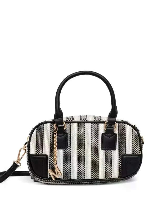 MORGAN Striped Logo-charm Tote Bag