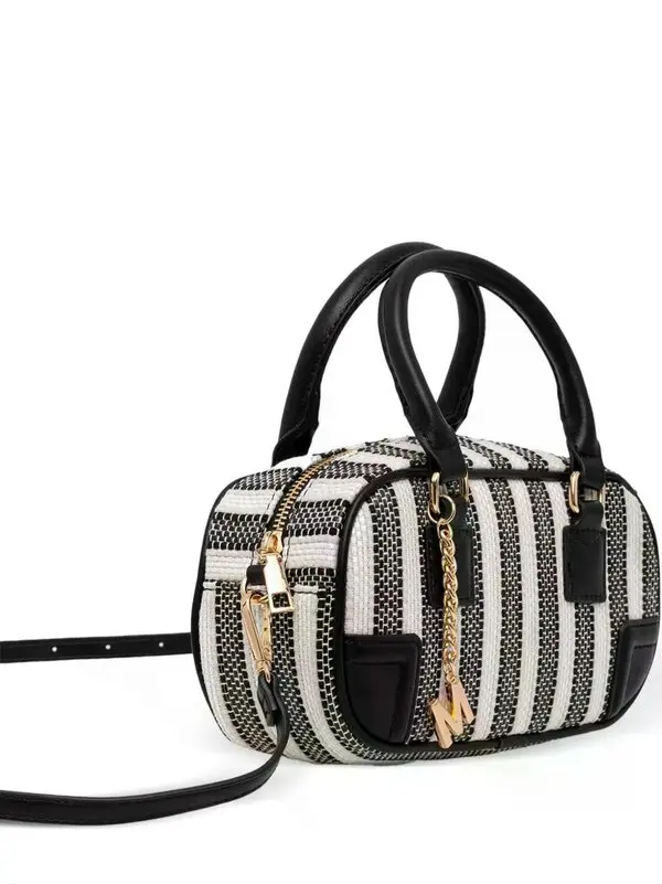 MORGAN Striped Logo-charm Tote Bag