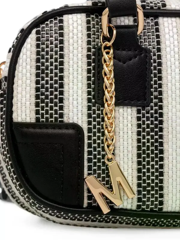 MORGAN Striped Logo-charm Tote Bag