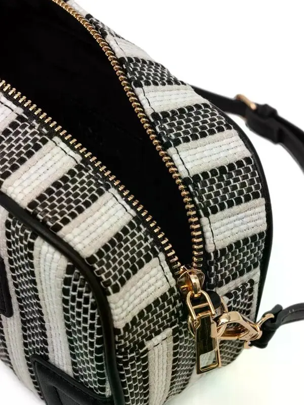 MORGAN Striped Logo-charm Tote Bag