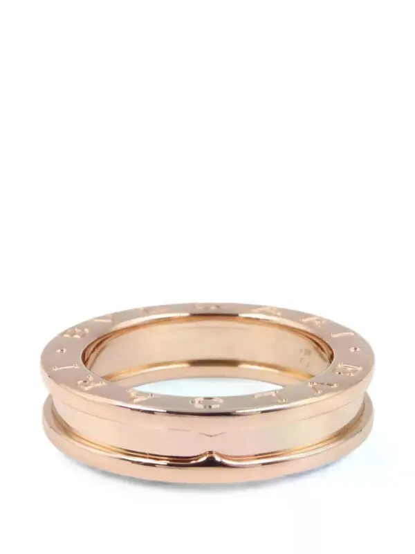 BVLGARI B.zero1 18k Rose Gold Ring - Pink