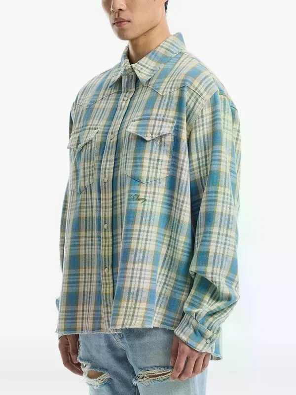 CHERRY LA Plaid Western Shirt