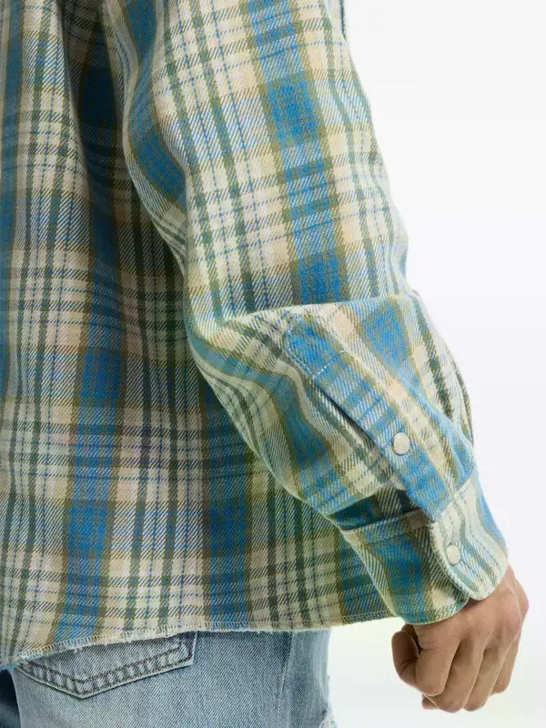 CHERRY LA Plaid Western Shirt