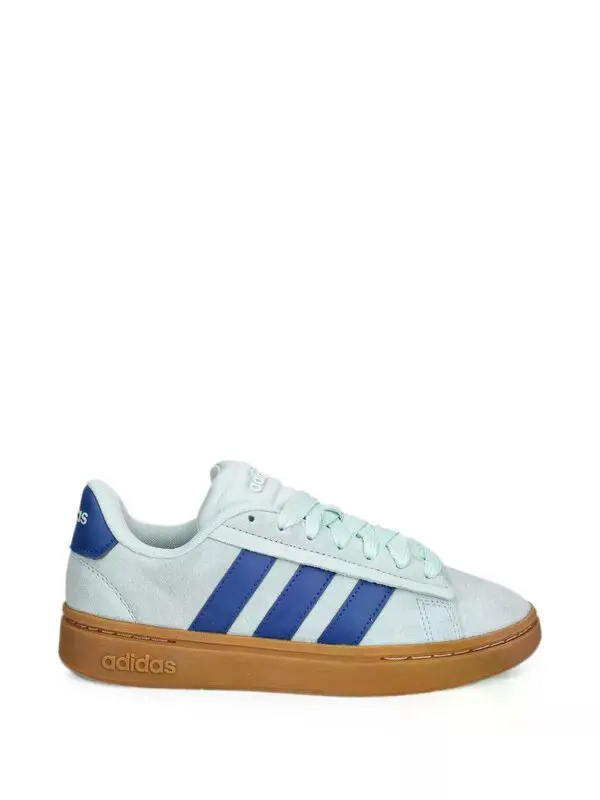 Adidas Grand Court Alpha Logo-patch Sneakers - Blue