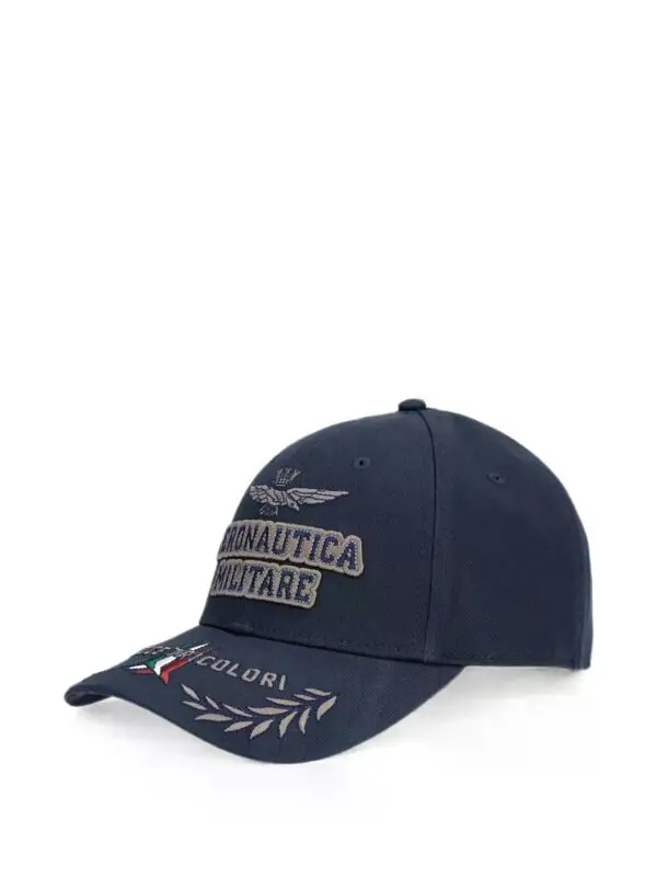 AERONAUTICA MILITARE Logo-embroidered Frecce Tricolori Baseball Cap - Blue