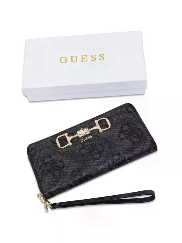 Guess Logo-print Wallet - Grey