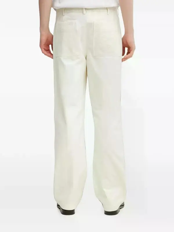 Filling Pieces Embroidered Logo Straight-leg Jeans