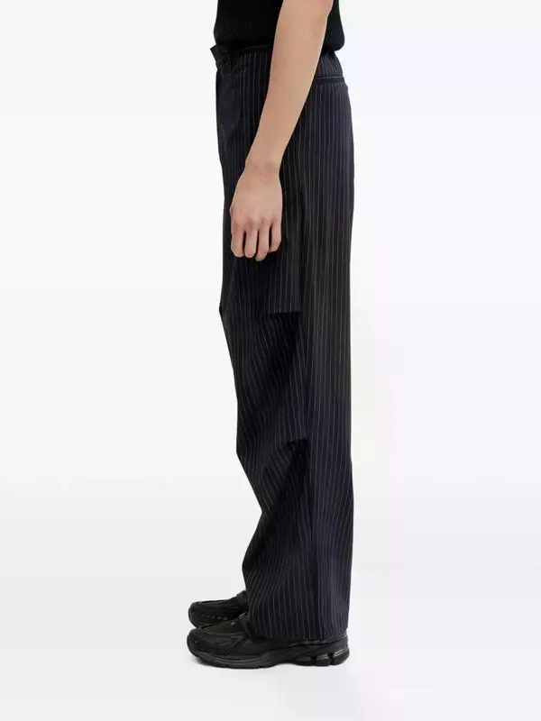 Filling Pieces Pinstripe-pattern Pleated Wide-leg Pants