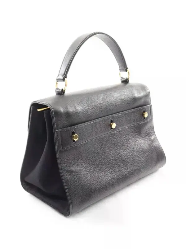 Saint Laurent Leather Tote Bag - Black