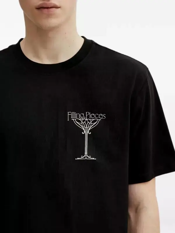 Filling Pieces Champagne Logo-print Short-sleeve T-shirt