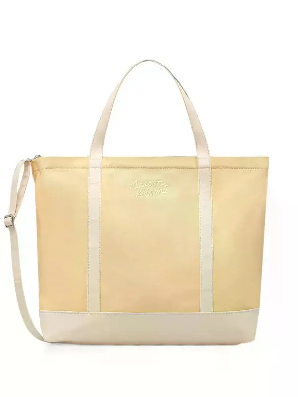 Maison Kitsuné Extra Large Handwriting Logo Tote Bag
