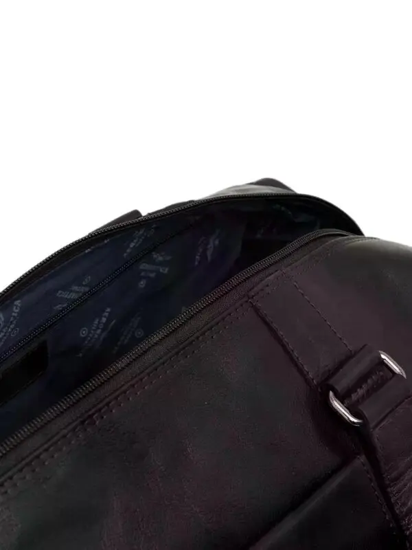 AERONAUTICA MILITARE Logo Plaque Leather Holdall