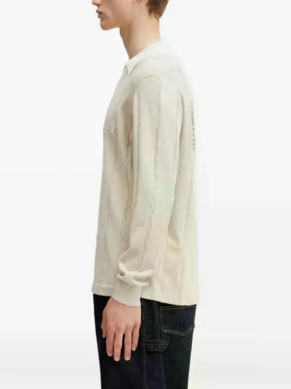 Filling Pieces Cable Knit Embroidered Sweatshirt