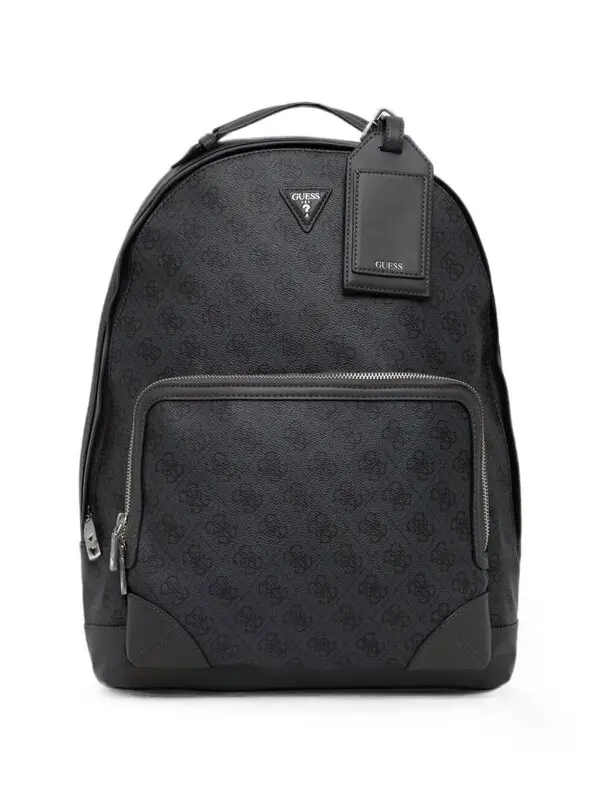 Guess Milan Monogram-print Logo-plaque Backpack