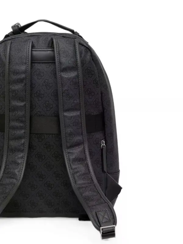 Guess Milan Monogram-print Logo-plaque Backpack