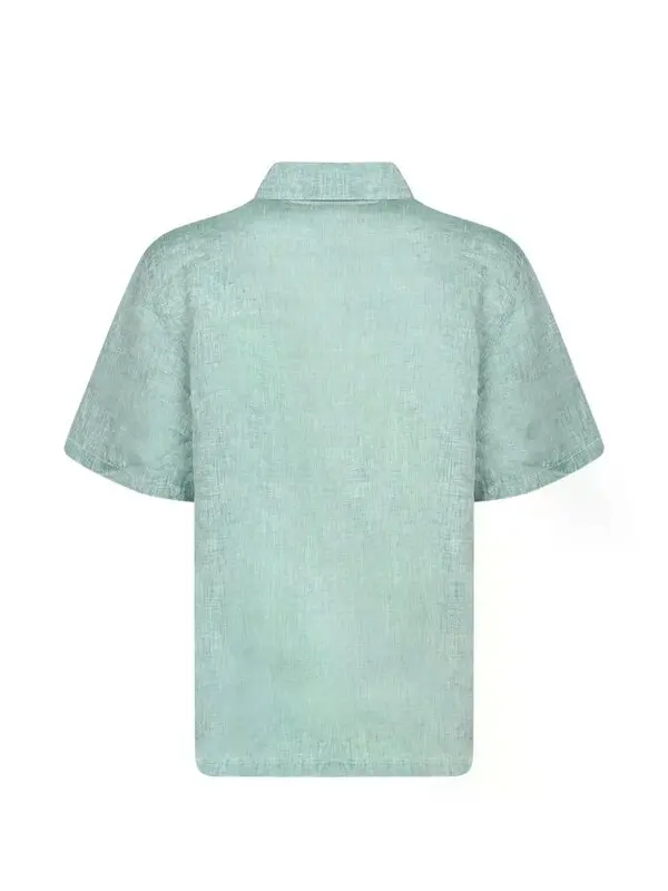 DELL'OGLIO Short-sleeved Camp-collar Shirt
