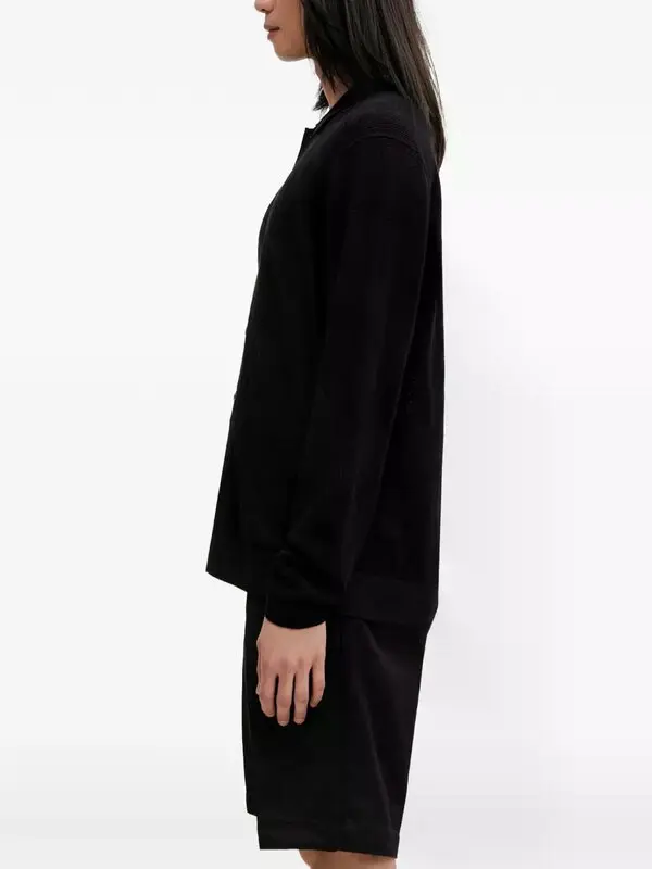 Filling Pieces Breaking Bread Logo-jacquard Mesh Cardigan