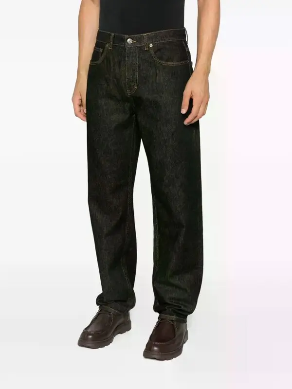 LES DEUX Topstitch Straight-leg Trousers