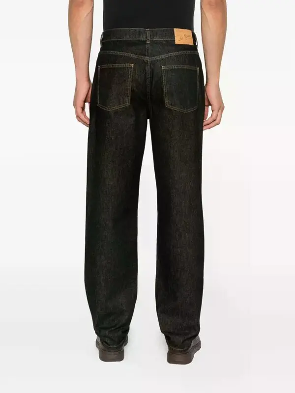 LES DEUX Topstitch Straight-leg Trousers