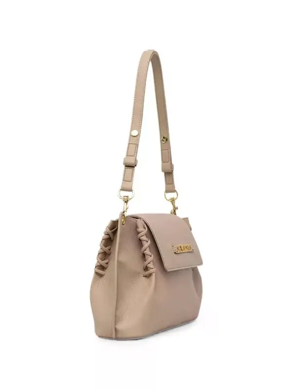 Moschino Logo Lettering Whipstitched Shoulder Bag