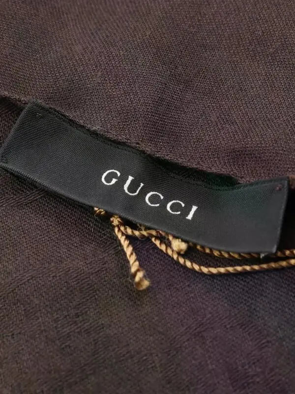 Gucci 2010s Fringed Scarf