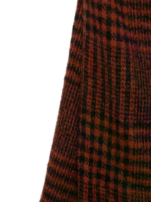 Faliero Sarti Principe Checked Fringed Scarf