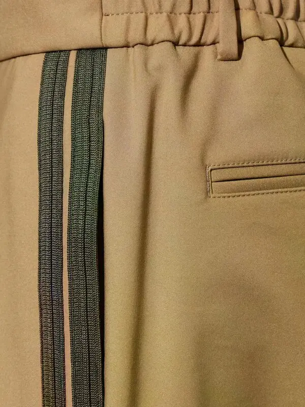 Moncler Tab Beige Side Stripe Trousers