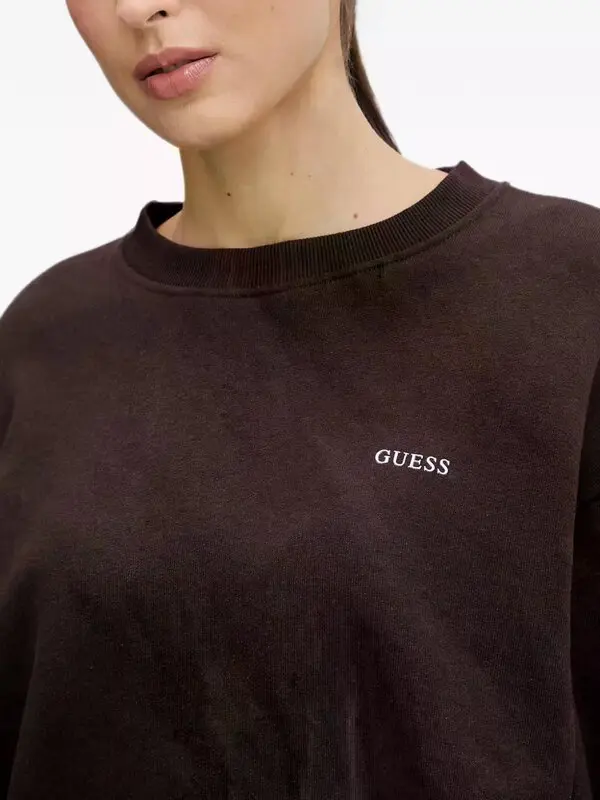 Guess Nat Logo-print Drop-shoulder Sweatshirt