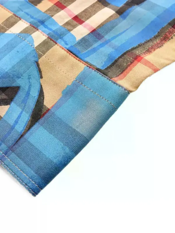 Burberry 2010s Jameson Graffiti-print Button-down Cotton Shirt