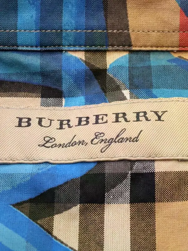 Burberry 2010s Jameson Graffiti-print Button-down Cotton Shirt