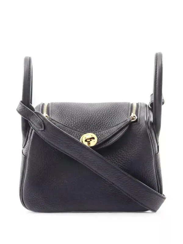 Hermès 2022 Mini Lindy Clemence Leather Shoulder Bag