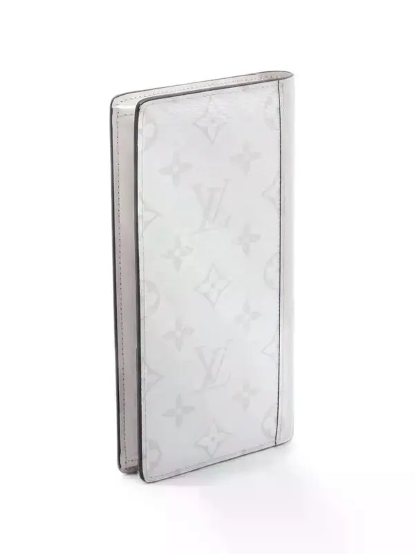 LOUIS VUITTON 2010s Taigarama Brazza Bi-fold Leather Wallet