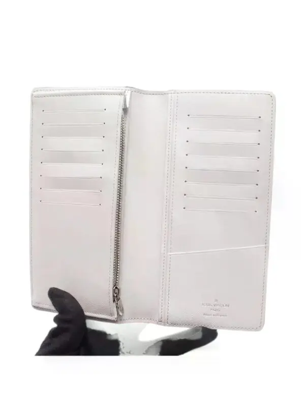 LOUIS VUITTON 2010s Taigarama Brazza Bi-fold Leather Wallet