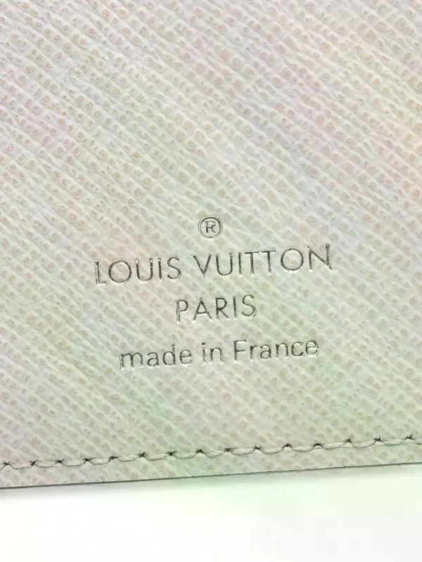 LOUIS VUITTON 2010s Taigarama Brazza Bi-fold Leather Wallet