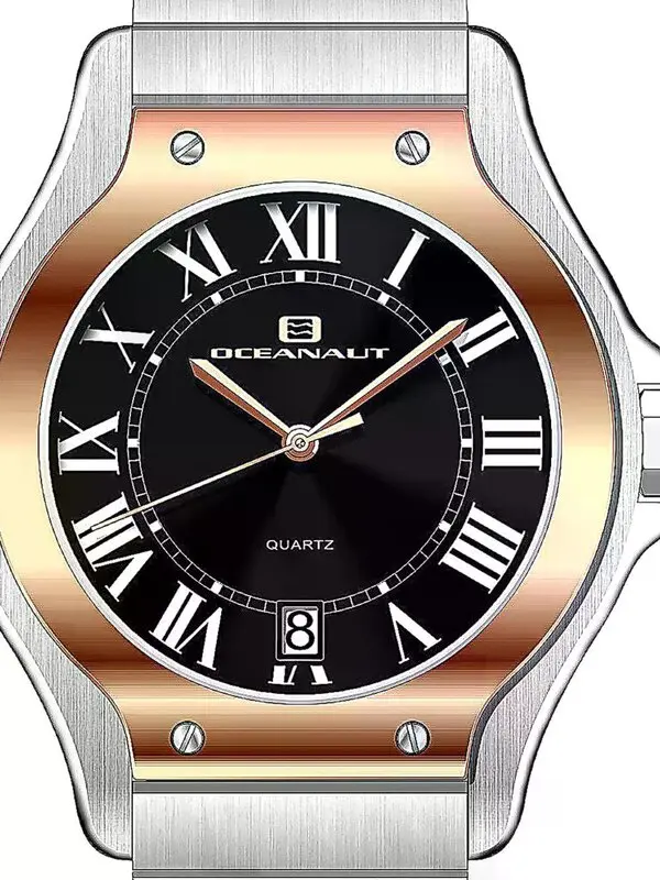 OCEANAUT 43mm Watch With Stainless Steel Link Bracelet