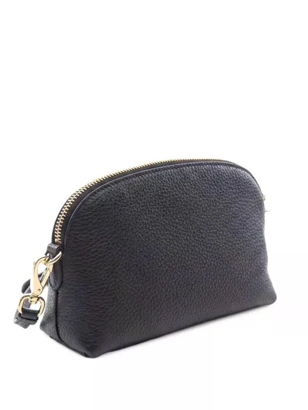 Prada Vit. Daino Leather Shoulder Bag - Black