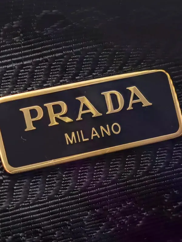 Prada Vit. Daino Leather Shoulder Bag