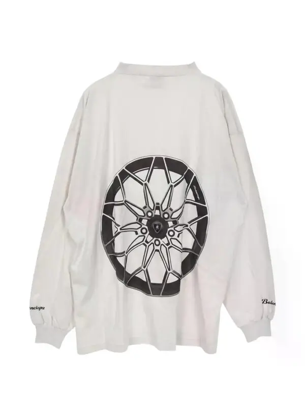 Balenciaga X Automobili Lamborghini Printed T-shirt - Grey
