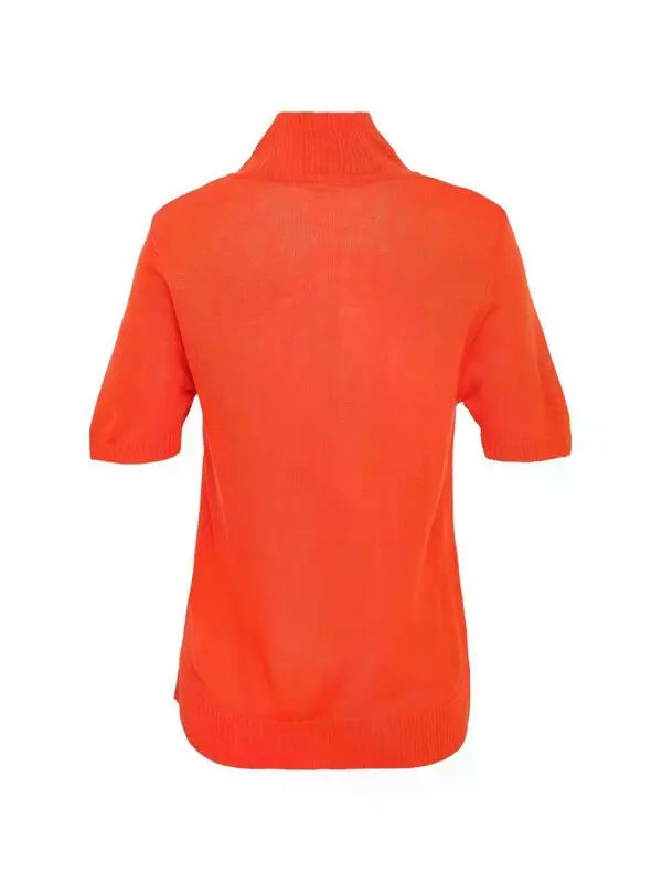 RALLY MOVEMENT Half-zip Short-sleeve Polo Top - Red
