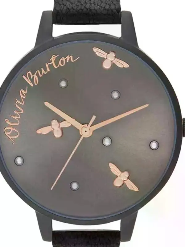 OLIVIA BURTON Pearly Queen 34mm Watch - Black