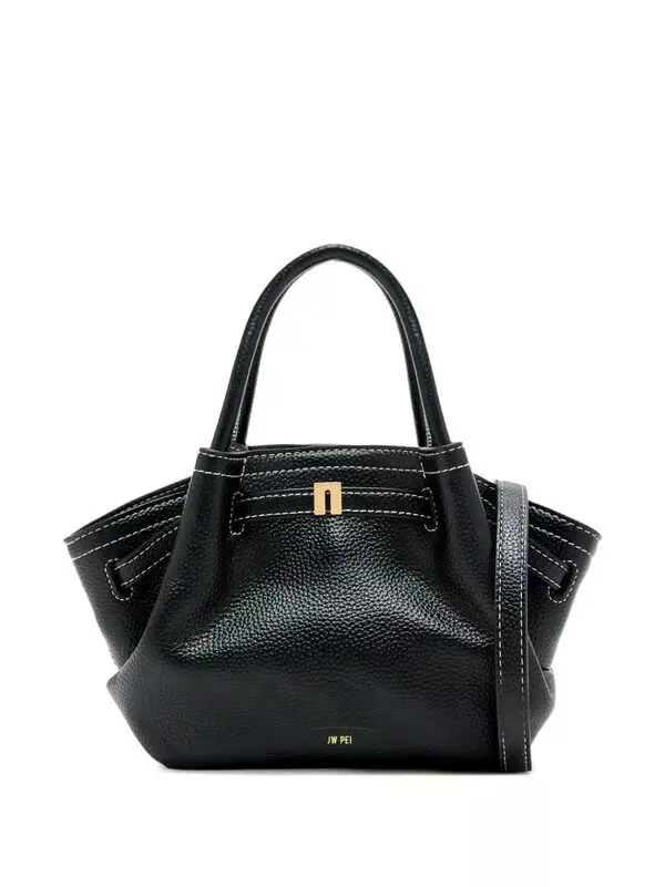 Jw Pei Mini Hana Contrast-stitch Pebbled Tote Bag