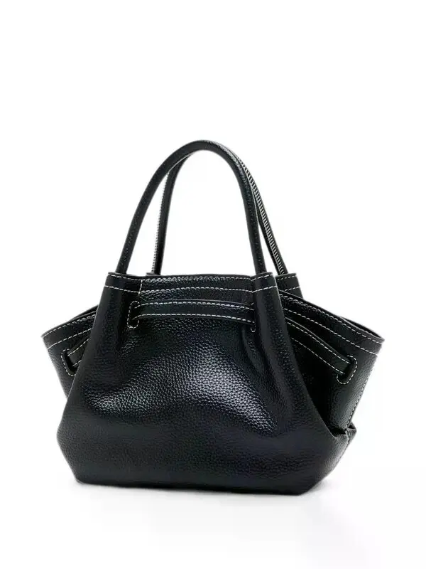 Jw Pei Mini Hana Contrast-stitch Pebbled Tote Bag