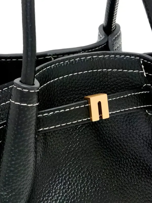 Jw Pei Mini Hana Contrast-stitch Pebbled Tote Bag
