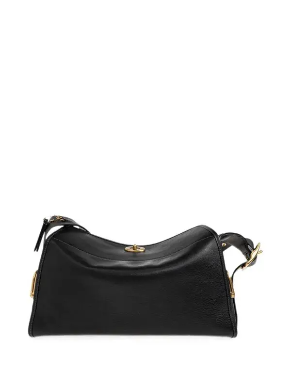 COACH Turnlock Haversack Leather Shoulder Bag