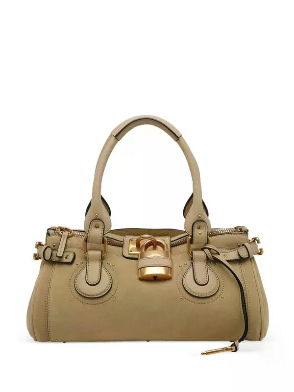 Chloé Paddington Suede Leather Bag - Brown