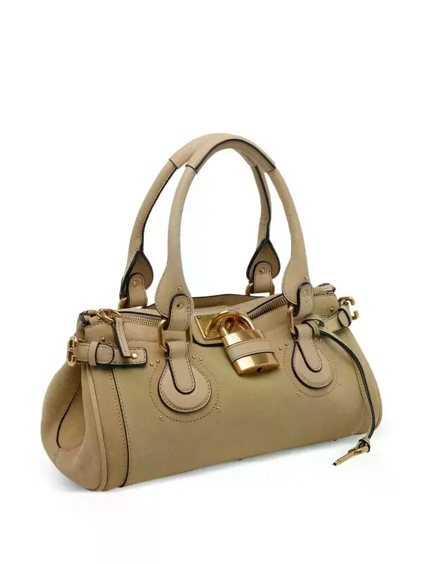 Chloé Paddington Suede Leather Bag - Brown